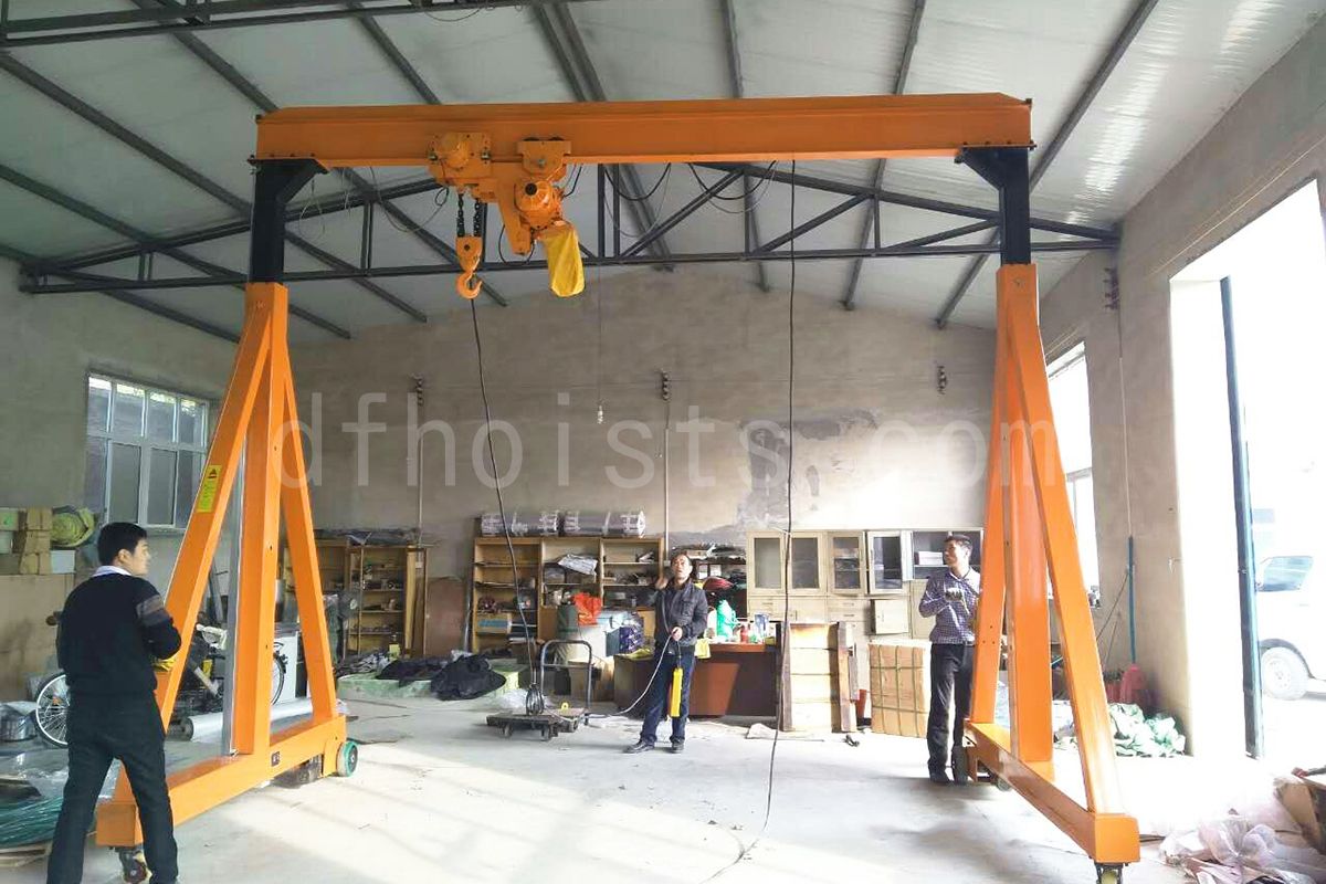 FEM Standard Manual Portal Cranes Manufacturer | Dafang Crane